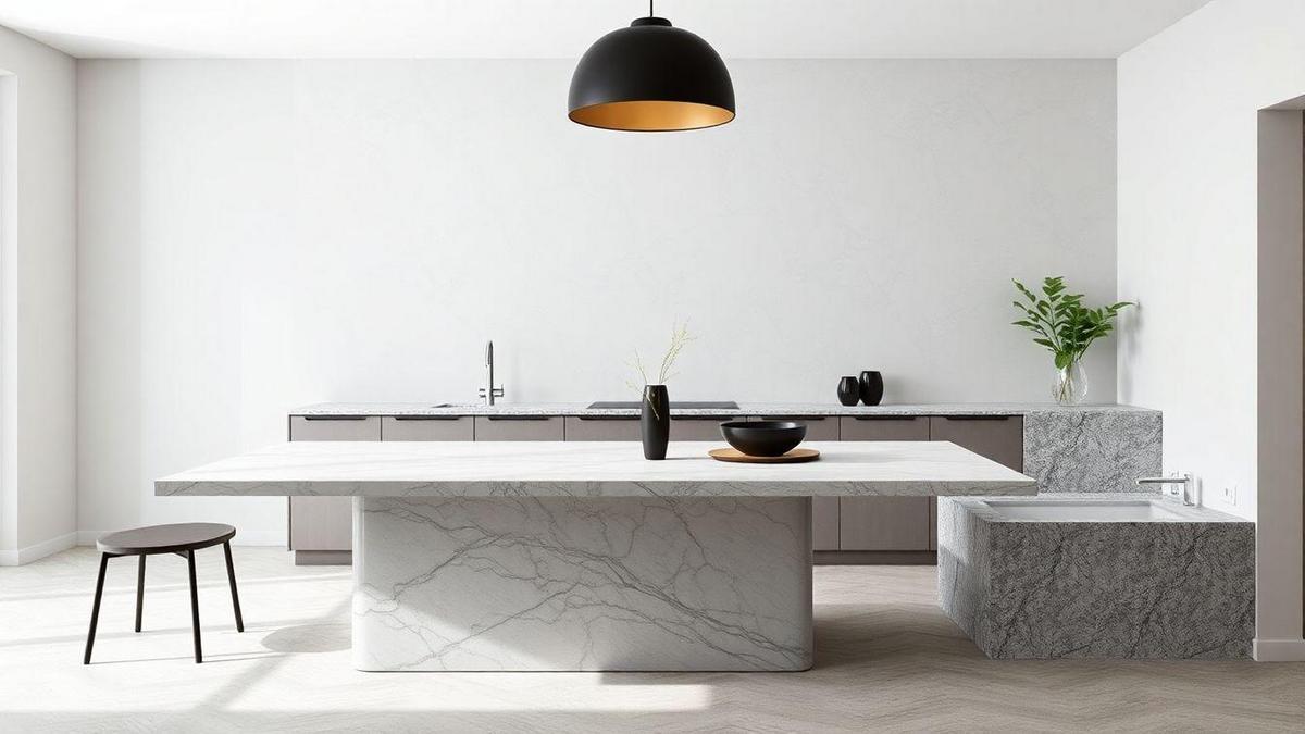 Comparação: Quartzito e Granito no Design
